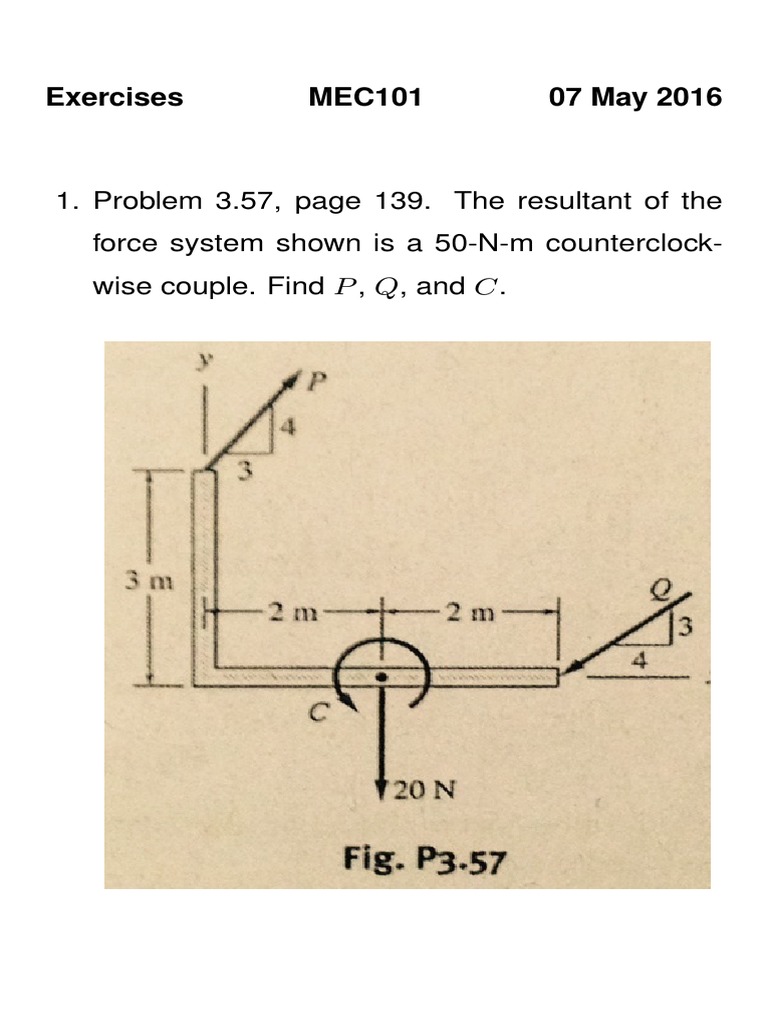 Exercise 8 Statics Pdf