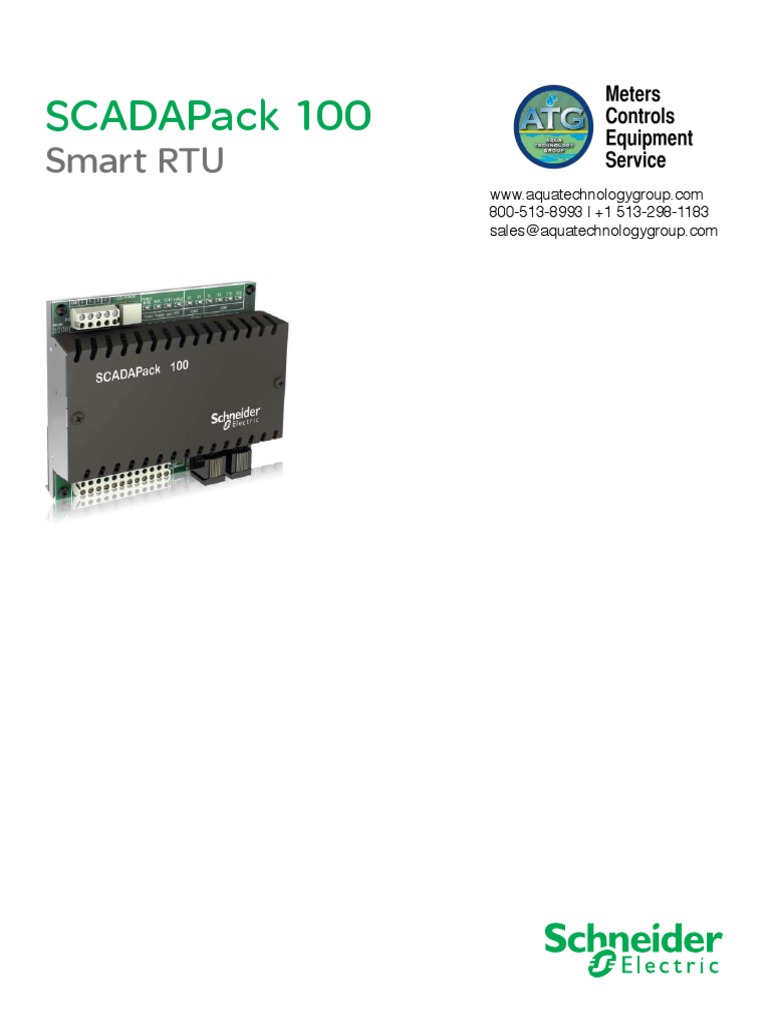Scadapack 100 Datasheet | PDF | Microcontroller | Input/Output