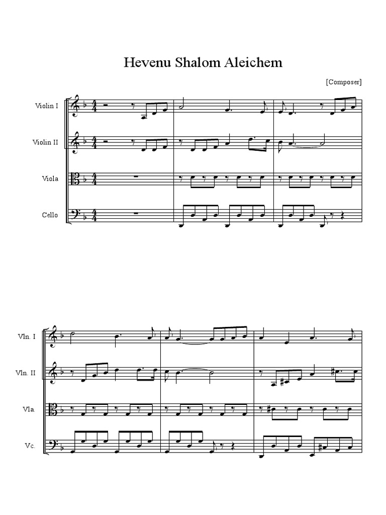 Hevenu Shalom Aleichem