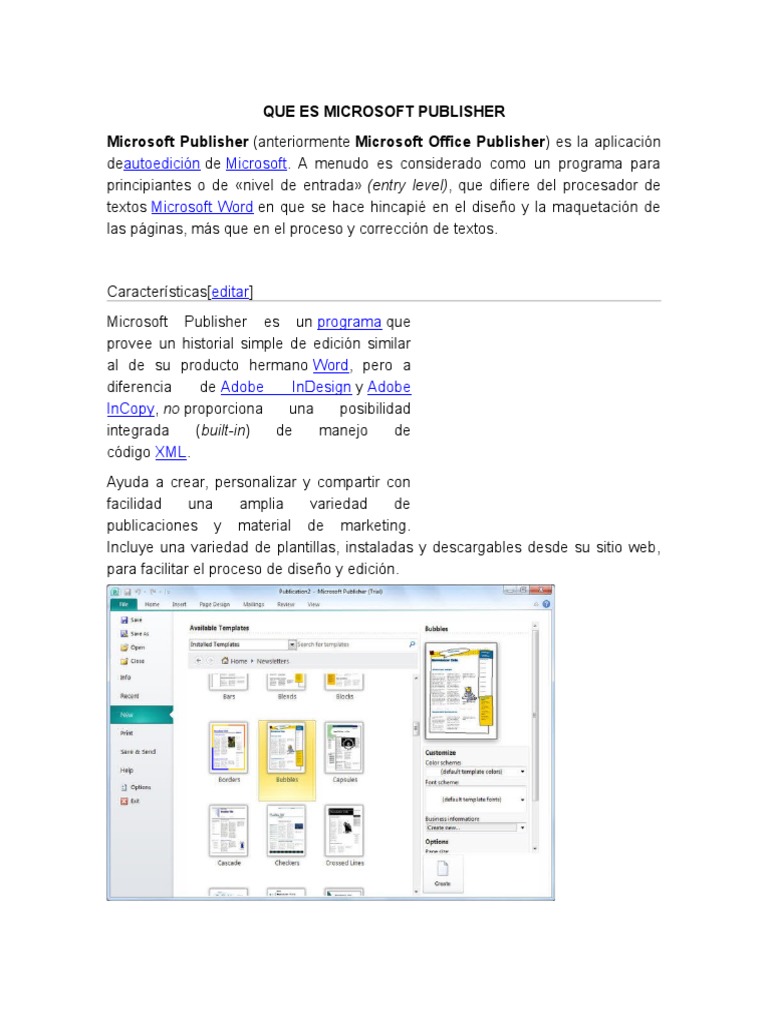 Que Es Microsoft Publisher | Microsoft Office | Empresas de tecnología ...