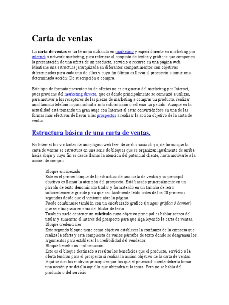 Carta de Ventas y Ejemplos Totales 178547963247 | Marketing | Business | Prueba gratuita de 30 ...