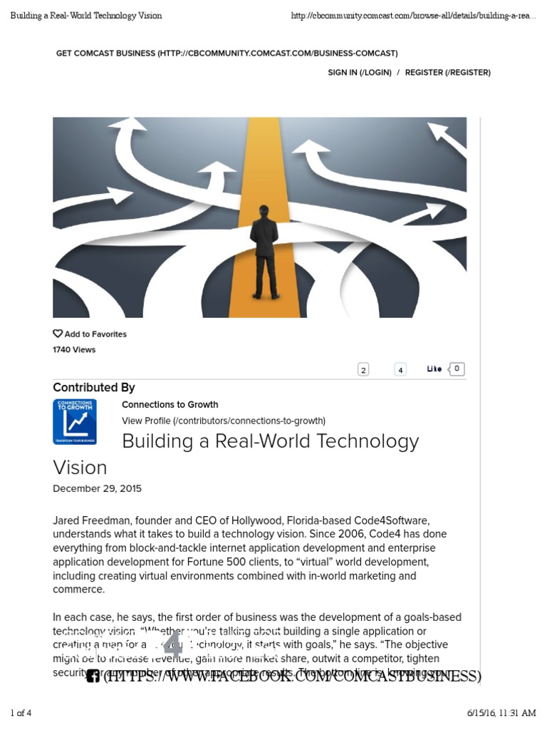 Building A Real-World Technology Vision | PDF | Information Security ...
