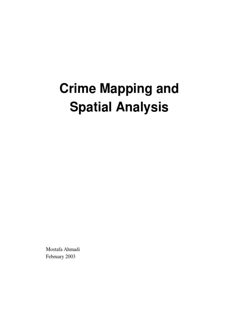 1-Crime Mapping and Spatial Analysis PDF | PDF | Geographic Information ...