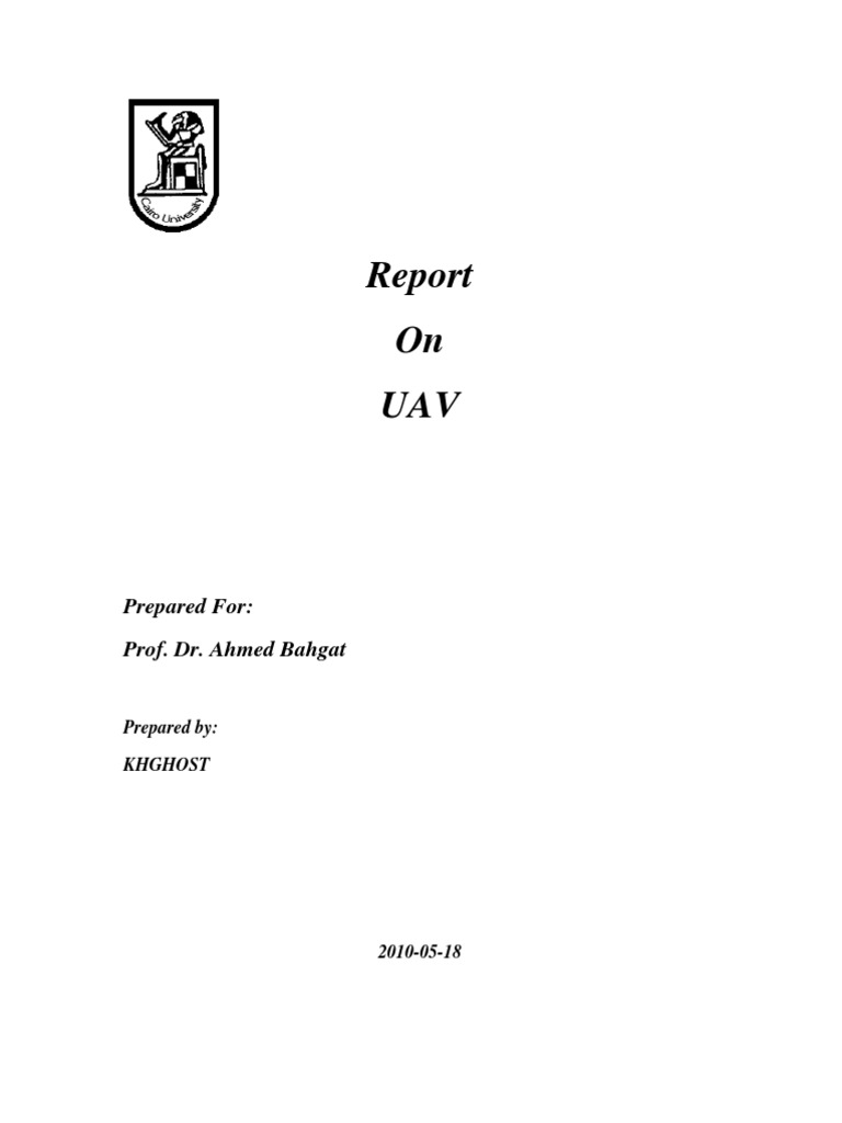Uav Report | Download Free PDF | Unmanned Aerial Vehicle | Aviation