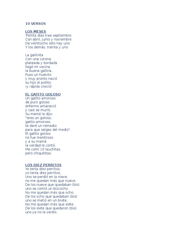 10 Versos 2 | PDF | Naturaleza