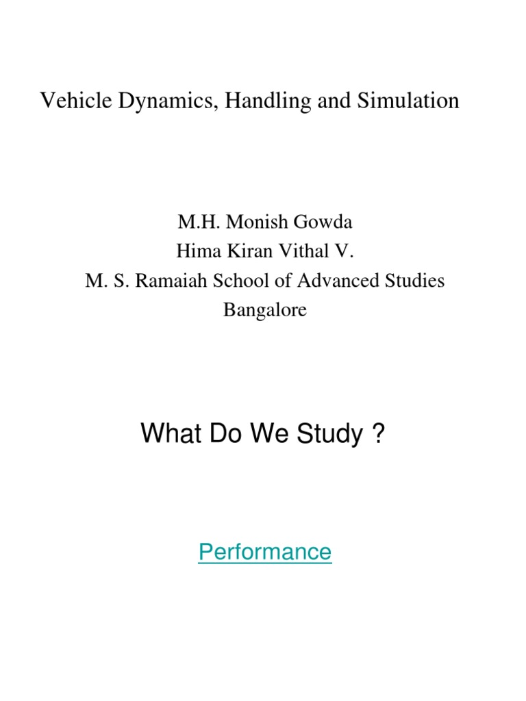 Analysis of Vehicle Dynamics Parameters for a Quarter Car and Half Car Model Using MATLAB ...