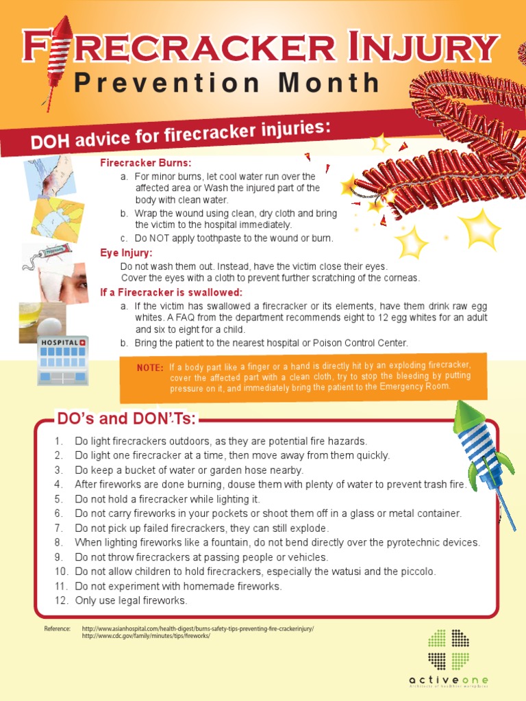 December - Firecracker Injury Prevention | PDF