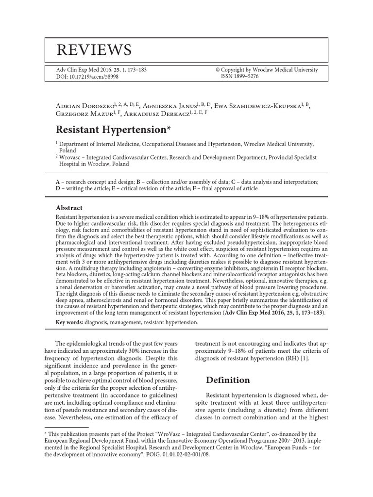 Resistant Hypertension | Hypertension | Medicine | Free 30-day Trial ...