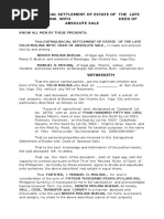 Extra Judicial Partition of Estate Sample | PDF | Property Law | Law ...