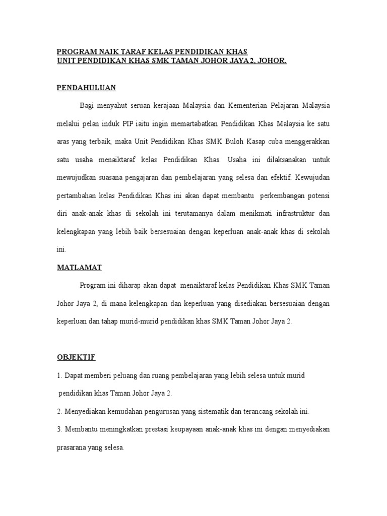 Kertas Kerja Naik Taraf PK Smktjj2 | PDF