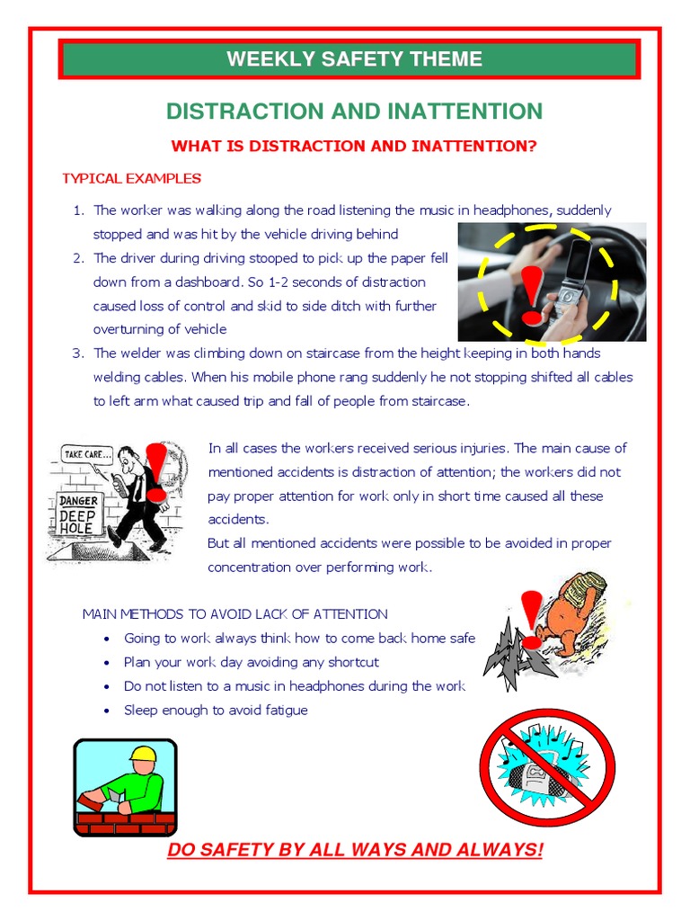 Stay Focused: The Dangers of Distraction and Inattention in the ...