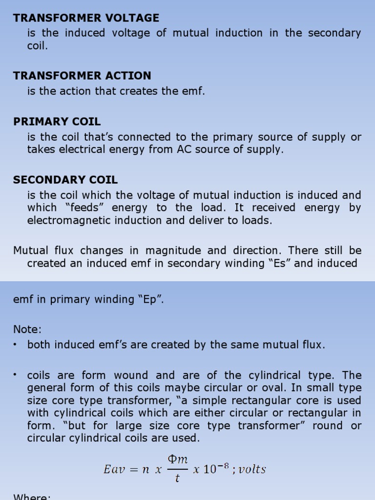 Transformer Presentation Final | PDF | Transformer | Inductor