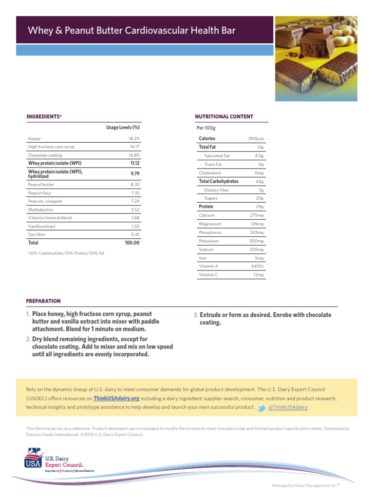 Optavia Meal Replacement Bar Recipe | PDF