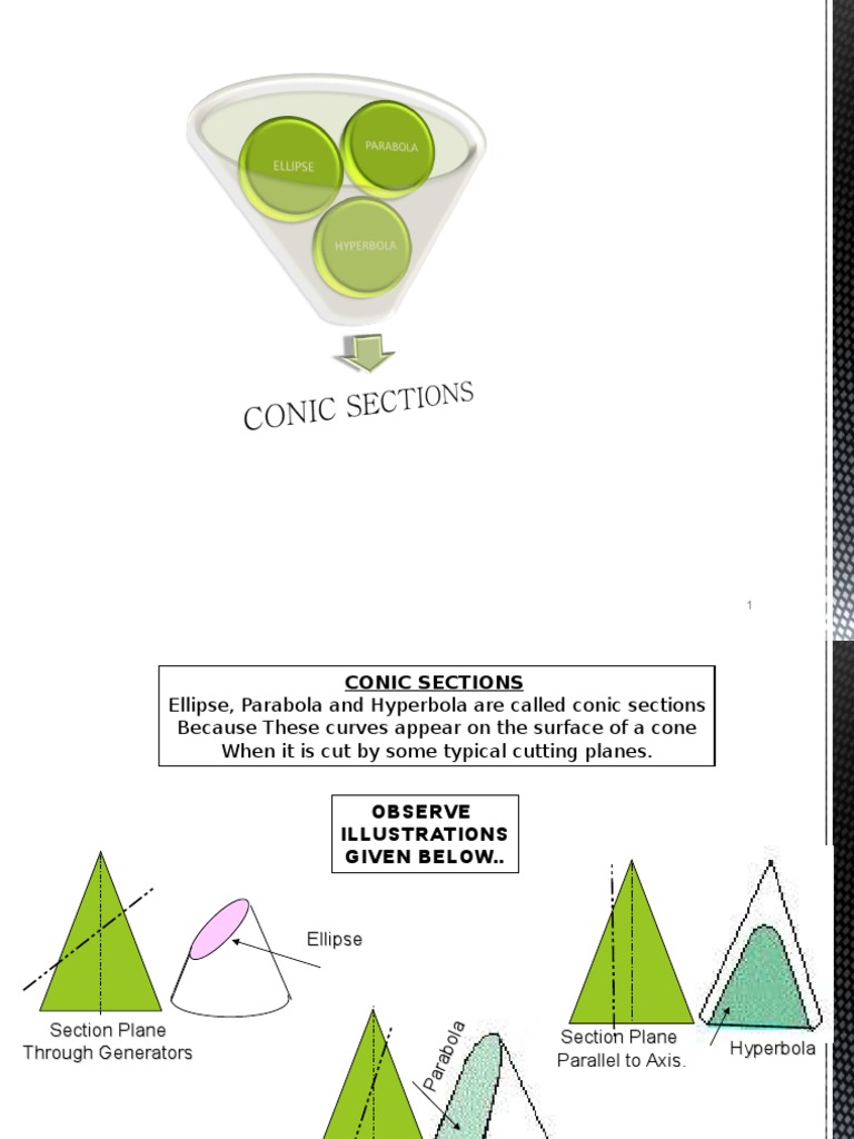 Engineering Curves: Conic Sections Guide | PDF | Ellipse | Perpendicular