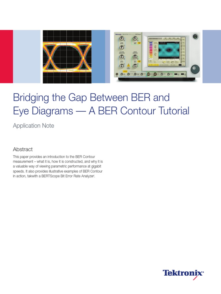 Bridging The Gap Between BER and Eye Diagrams | PDF | Accuracy And ...