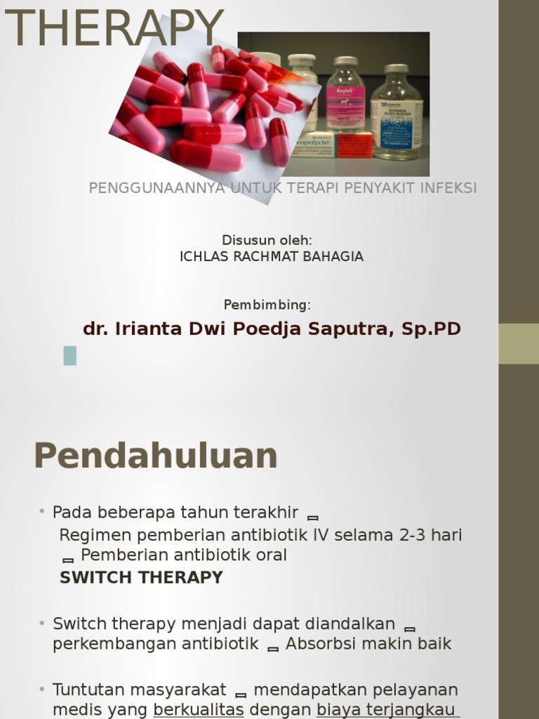 Switch Therapy Untuk Terapi Infeksi | PDF