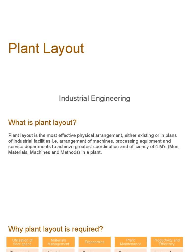 Plant Layout - Industrial Engineering | PDF | Factory | Industrial ...