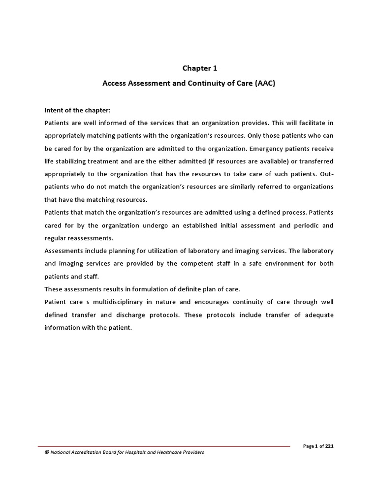 NABH 3rd Edition | PDF | Verification And Validation | Patient