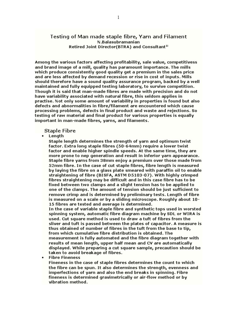 Man Made Fibre Filament and Yarn | PDF | Yarn | Spinning (Textiles)