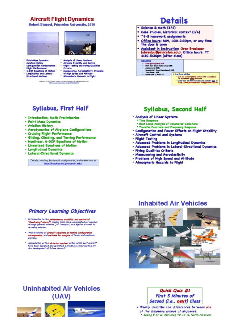 Details: Aircraft Flight Dynamics | PDF | Flight Dynamics (Fixed Wing Aircraft) | Flight
