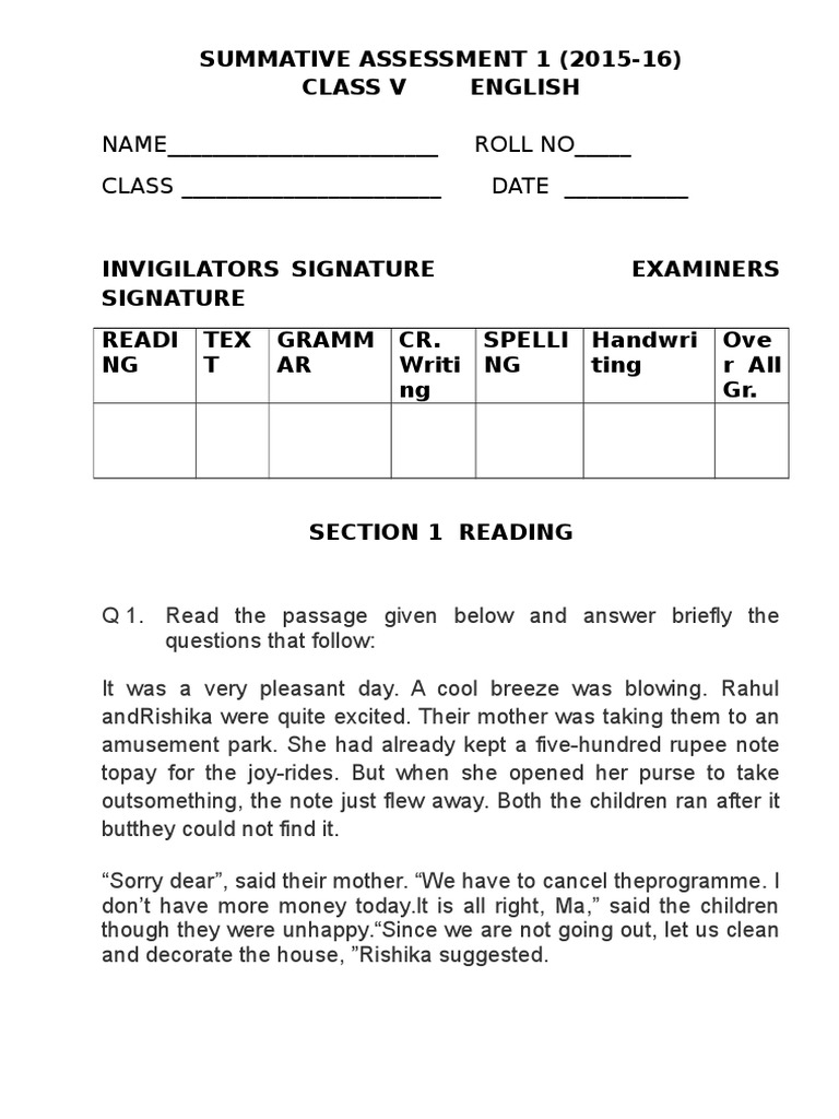 Name Roll No Class Date Pdf 
