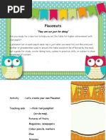 Placemat Strategy Explanation | PDF | Question | Teachers