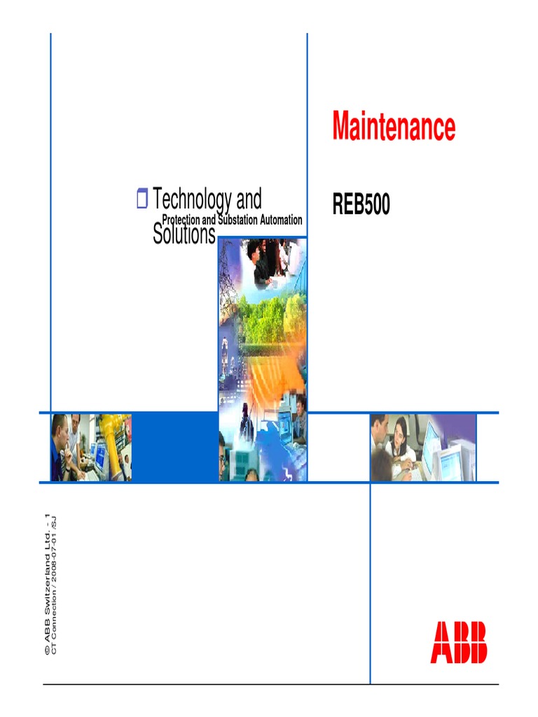 REB500 Maintenance | PDF | Electrical Substation | Electrical Components