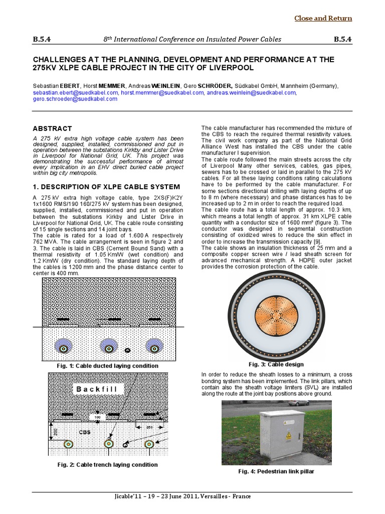 Challenges at The Planning Development and Performance at The 275 KV ...