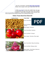Daftar Nama Buah Dari Huruf G | PDF | Griya & Taman