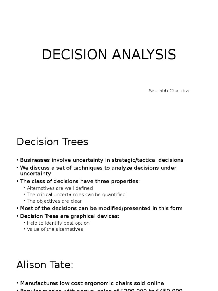 Make the Investment Decision with Decision Trees | PDF | Uncertainty | Probability