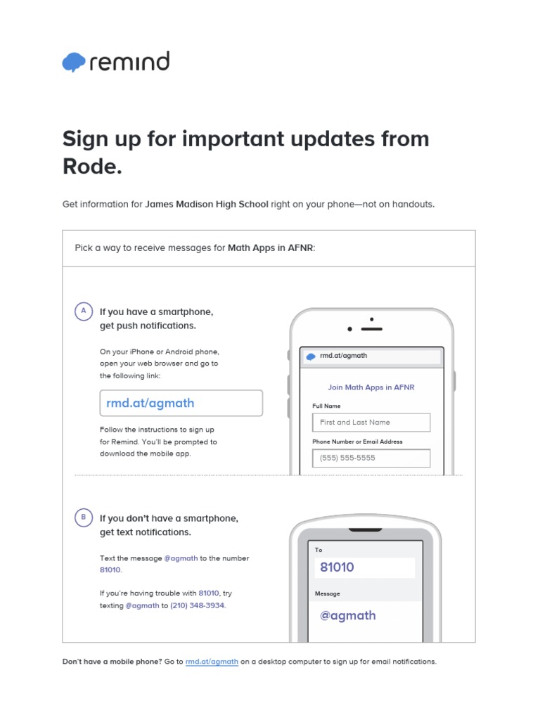 Math Apps Remind | PDF