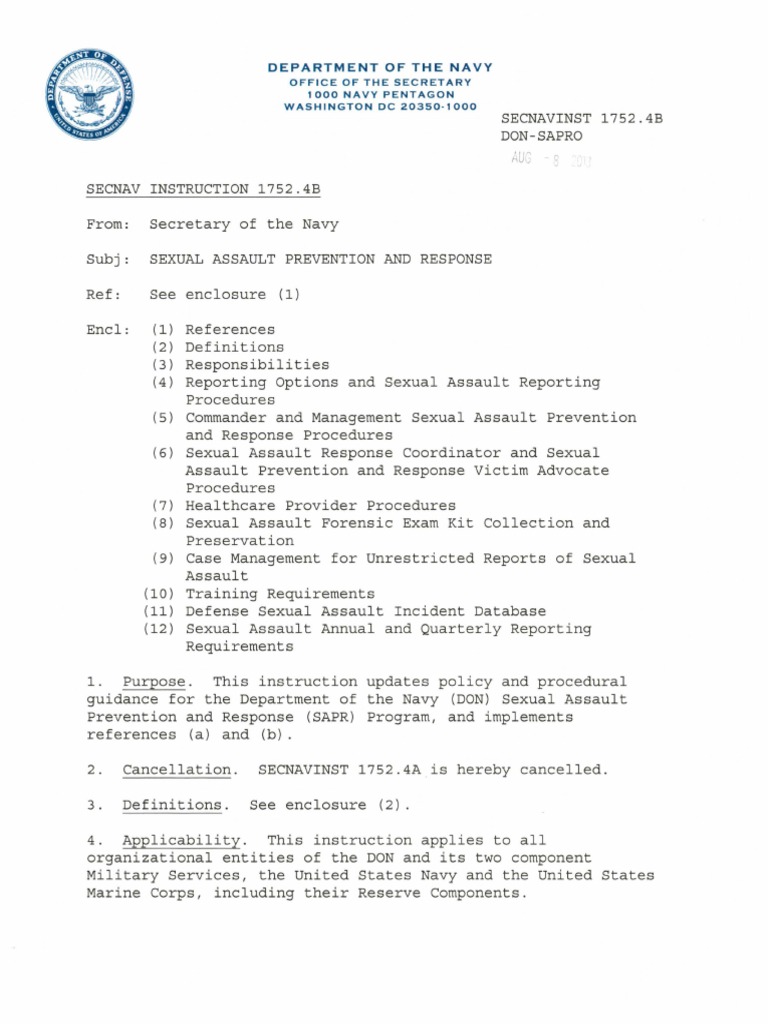 Navy Instruction | PDF | Naval Criminal Investigative Service | Victimology