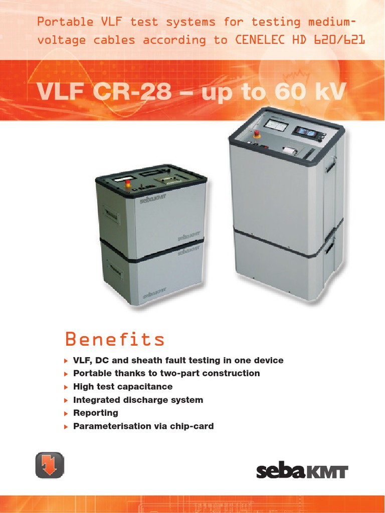 Portable VLF Test Systems Overview | PDF | Cable | Capacitor