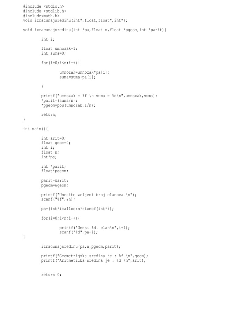 Aritmeticka I Geometrijska Sredina | PDF