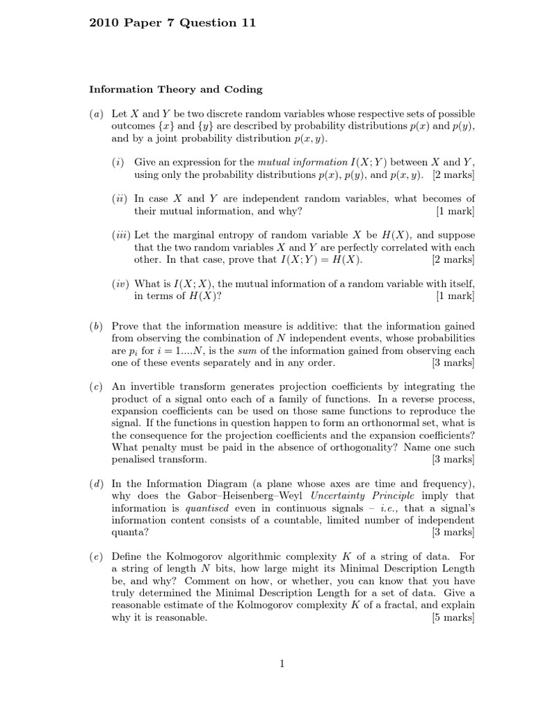 Exploring Concepts of Information Theory: Mutual Information, Entropy, Independent and ...