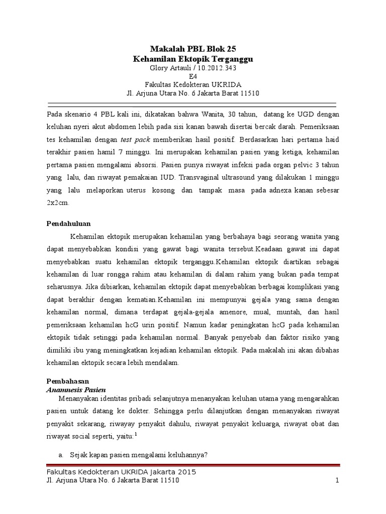 Makalah PBL Blok 25 | PDF