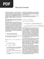 Derivation of the Haversine Formula | Latitude | Astrometry