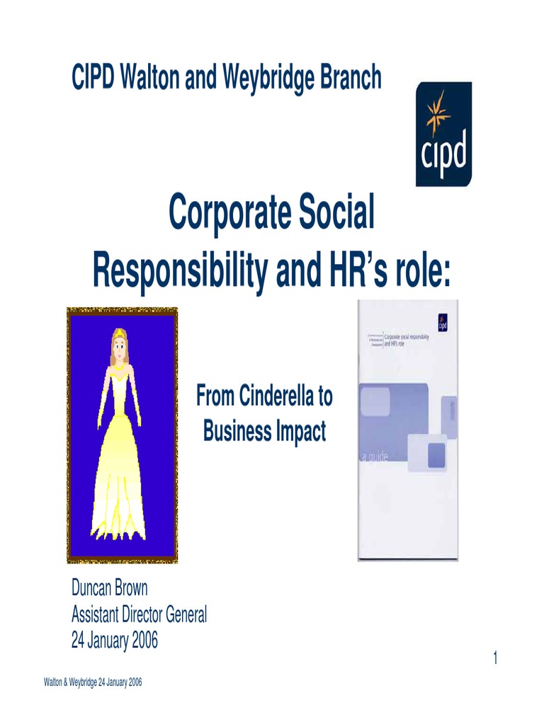 CSR Hr0106 CIPD | PDF | Corporate Social Responsibility | Stakeholder ...