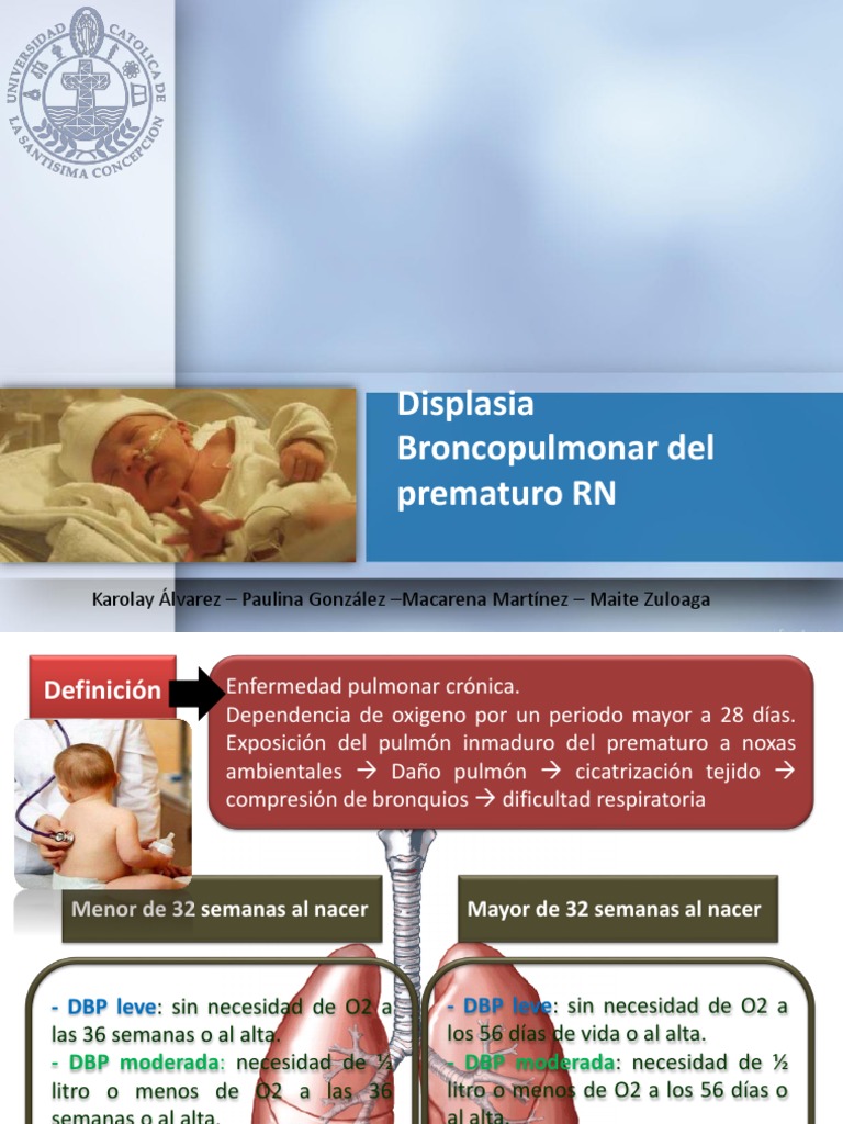 Displasia Broncopulmonar DBP | PDF | Asma | Medicina