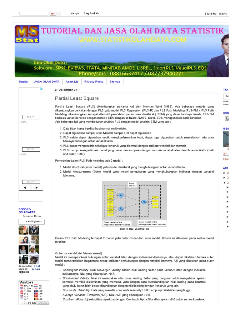 Tutorial Statistik - Partial Least Square | PDF