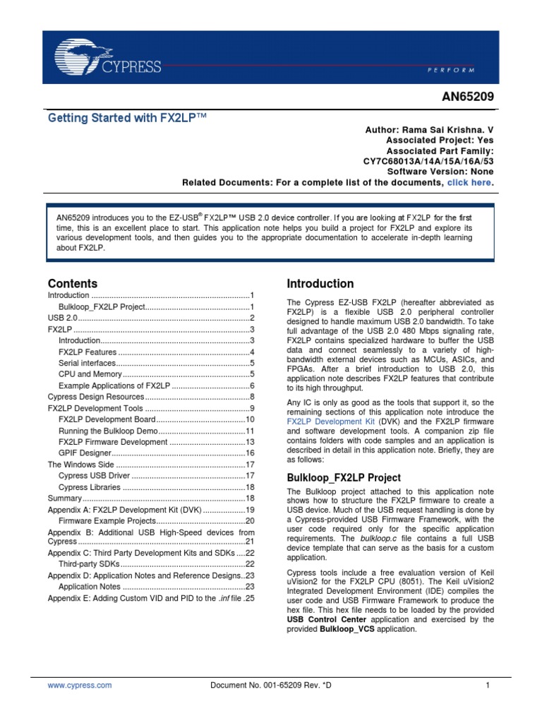 Getting Started With FX2LP | PDF | Usb | Booting