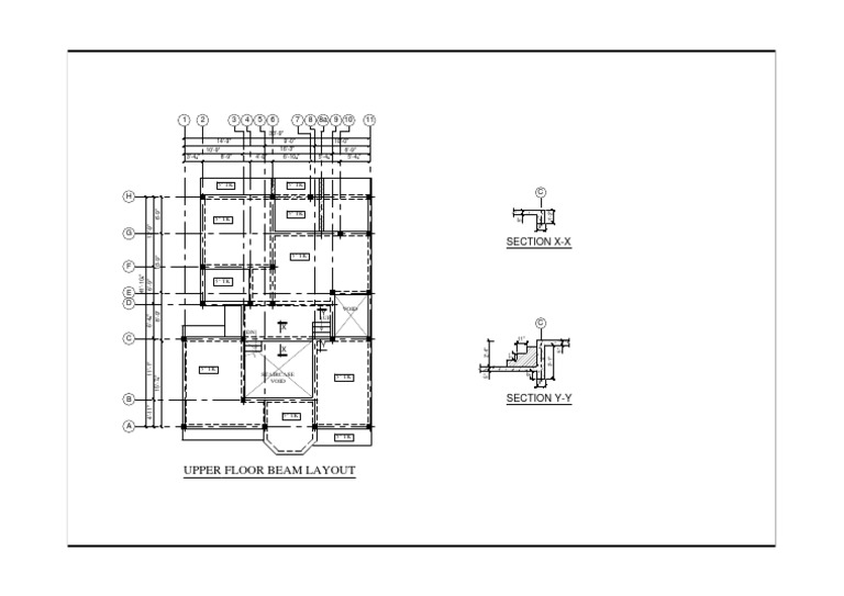 Beam Layout & Detail-Beam Layout | PDF
