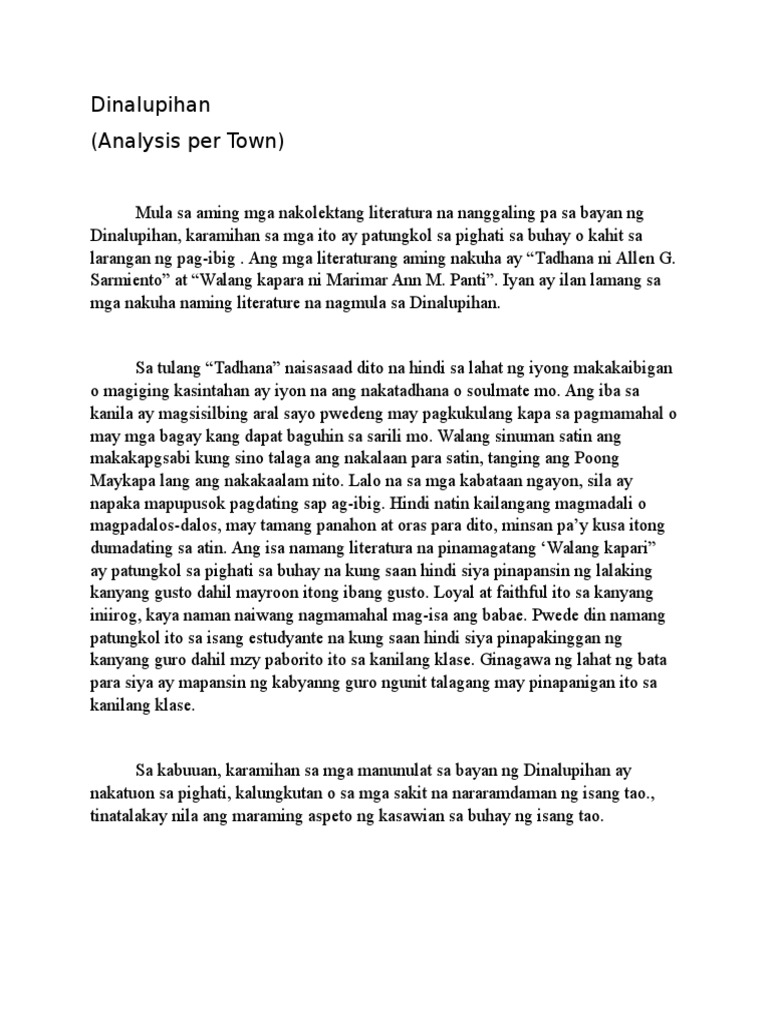 Dinalupihan Bataan | PDF