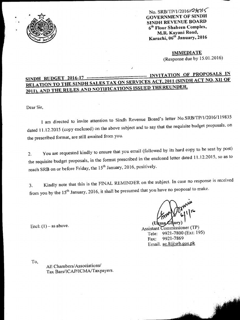 SRB Circular | PDF | Public Finance | Taxes