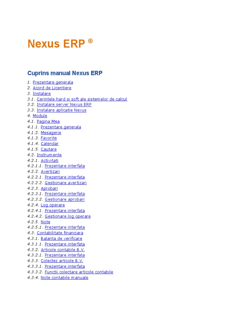 Manual-Nexus ERP | PDF