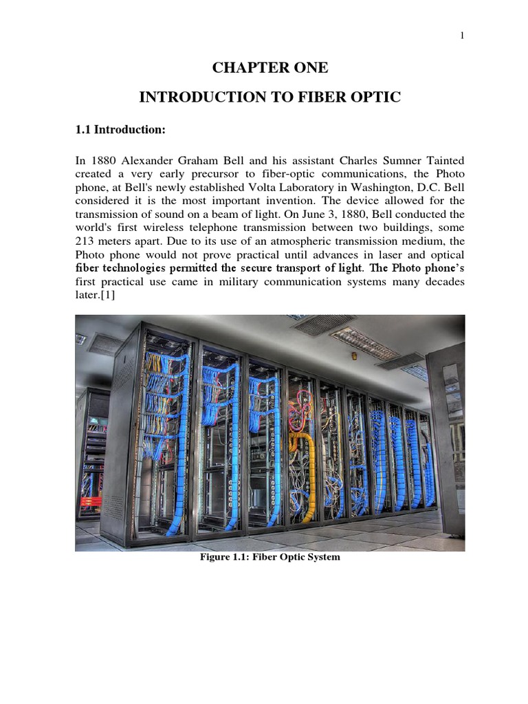 Chapter One Introduction To Fiber Optic | PDF | Optical Fiber ...