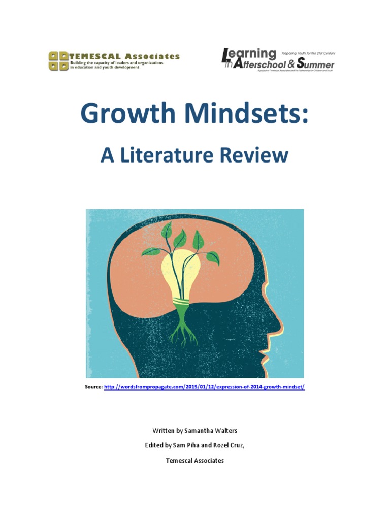 Growth Mindsets Lit Review | PDF | Mindset | Intelligence