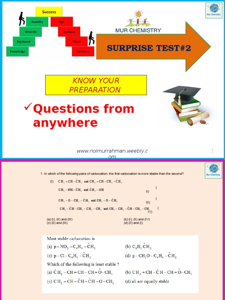 Questions From Anywhere: Surprise Test#2 | PDF | Teaching Methods ...