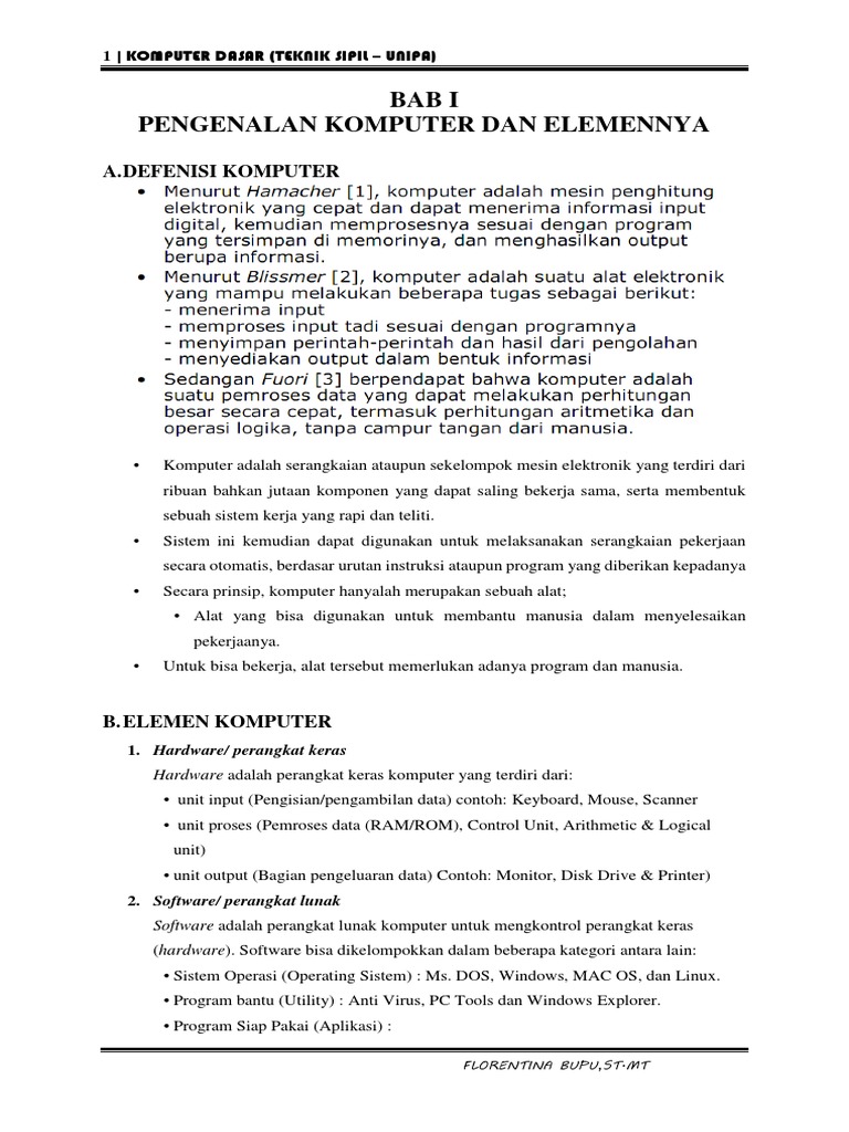 Modul Komputer Dasar | PDF | Komputer | Teknologi & Rekayasa