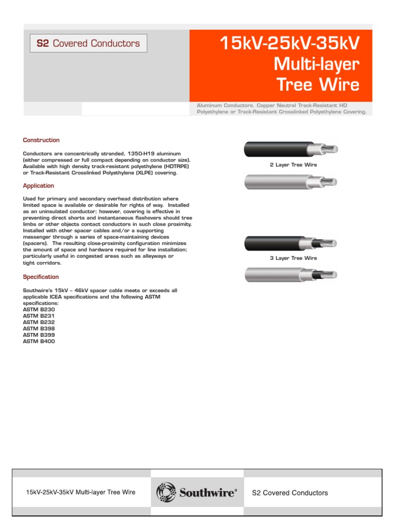 Tree Wire Southwire S2B | PDF | Electromagnetism | Electricity